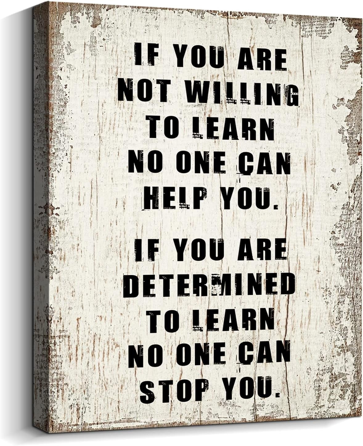 Determined to Learn Motivational Wall Art Zig Ziglar Inspirational ...