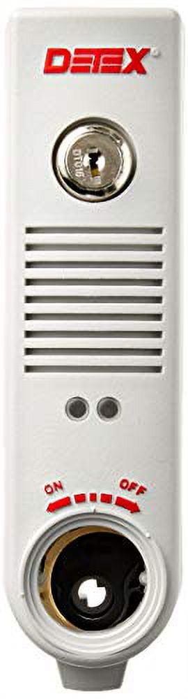 Detex EAX-500 Grey Surface Mounted Exit Alarm Piezo Horn Detex Battery Powered Door or Wall ...