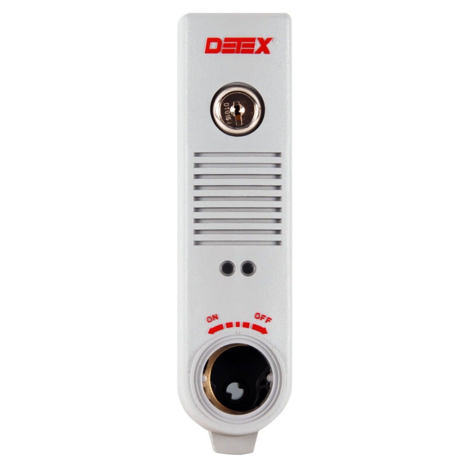 Detex EAX-500SK2 GRAY Exit Alarm Surface Mount Battery Powered Two MS-1039S Magnetic Switches ...