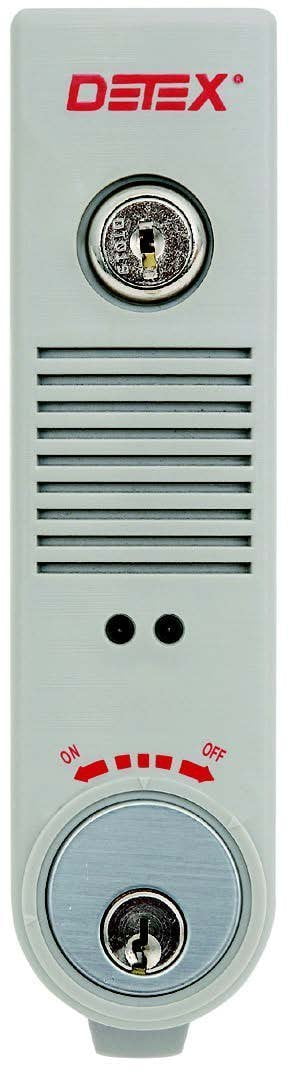 Detex - EAX-500W MC65 EAX-500W Battery Powered Door Alarm - Weatherized ...