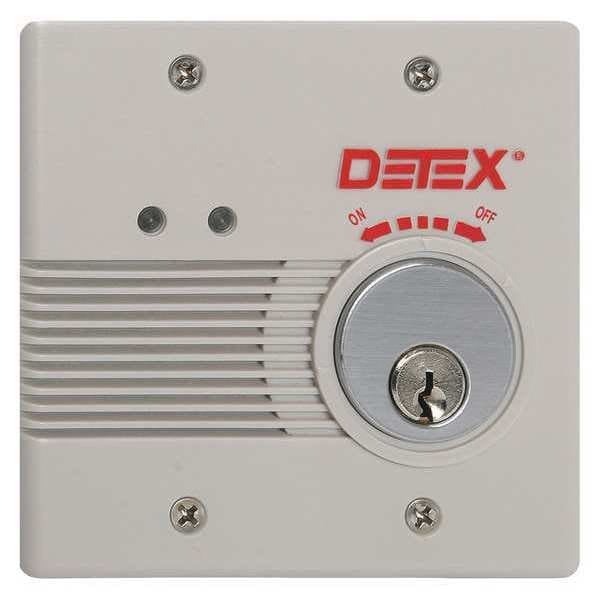 Detex Exit Door Alarm,Gray,Plastic,100 dB EAX-2500SK GRAY W-CYL - Walmart.com