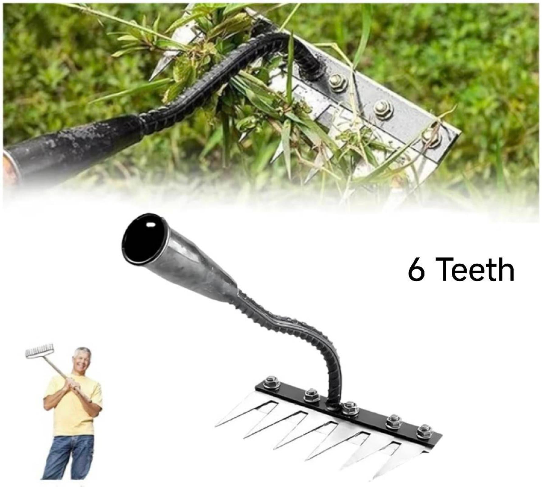 Dethatching Rake,Iron Rake for Gardening and Weeding,Carbon Steel ...