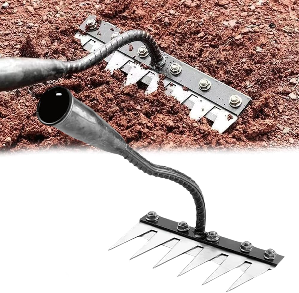 Dethatching Rake,Iron Rake for Gardening and Weeding,Carbon Steel ...