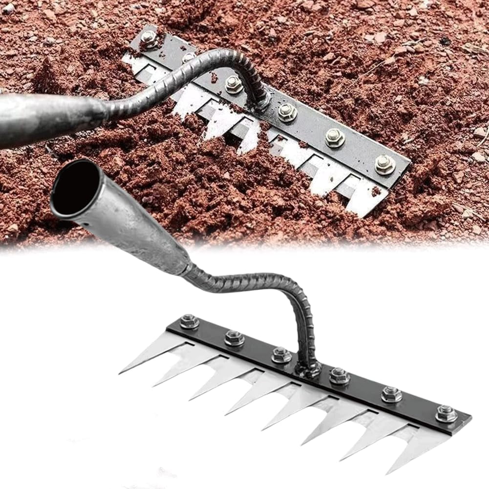 Dethatching Rake,Iron Rake for Gardening and Weeding,Carbon Steel ...