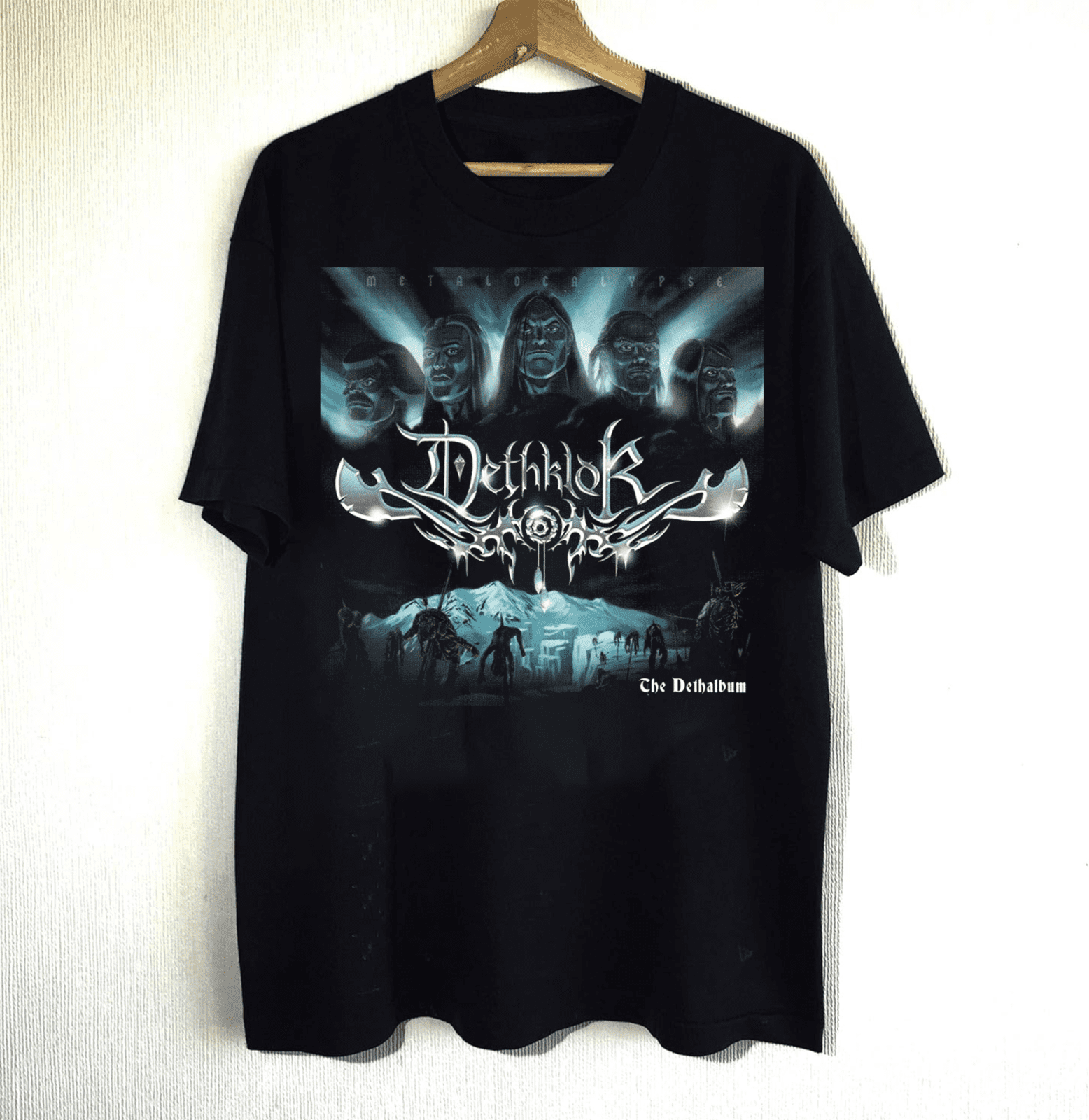 Dethklok Band The Dethalbum Album Tee Cotton Shirt For Men Women ED083 ...