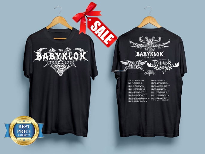 Dethklok Tour 2023 Babyklok Babymetal Unisex Cotton Fans T-Shirt ...