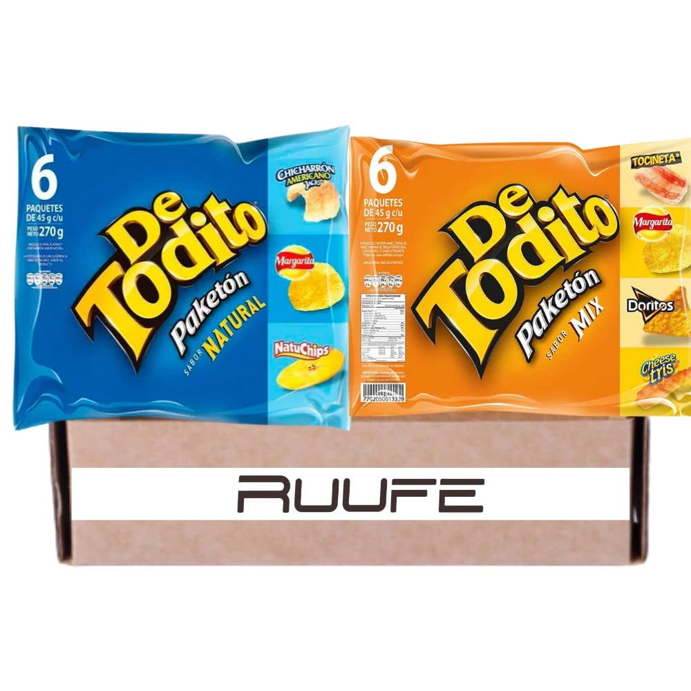 Detodito Colombiano Mix (12 pack) One pack comes with Doritos, tris ( sticks) crispy potato ...