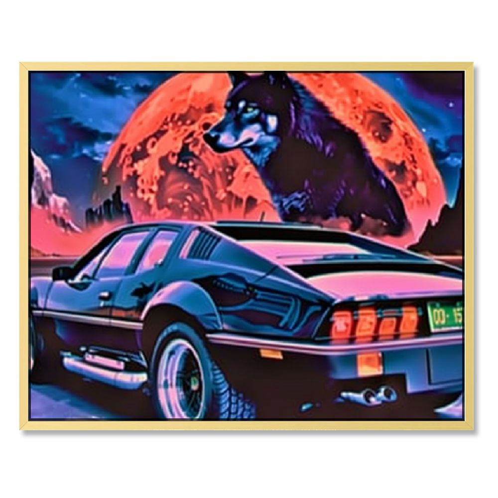 Detomaso Pantera Car & Wild Animal Wall Decor Art Print Poster ...