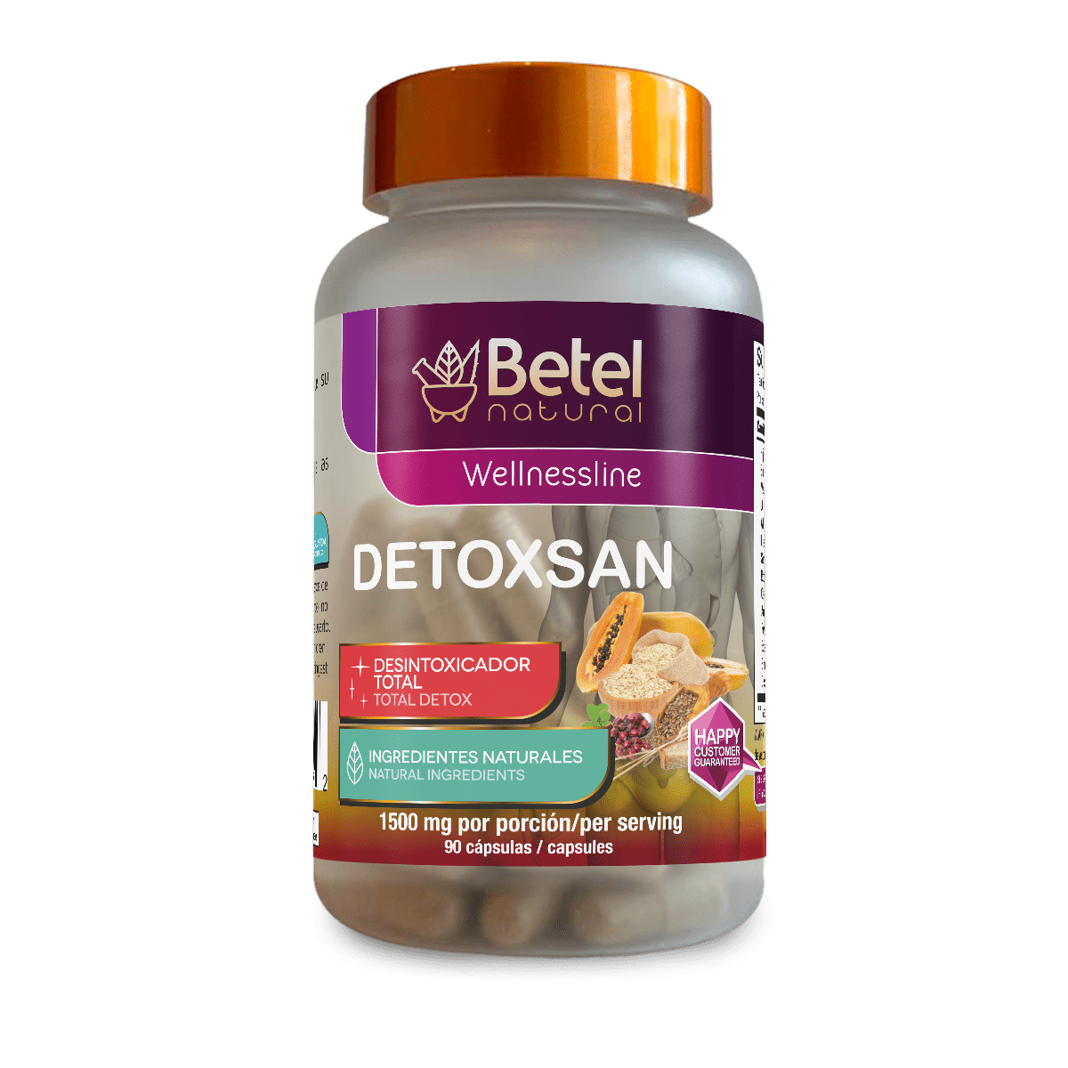 Detoxsan Capsules Total Detox Cleanse by Betel Natural - Healthy Liver ...
