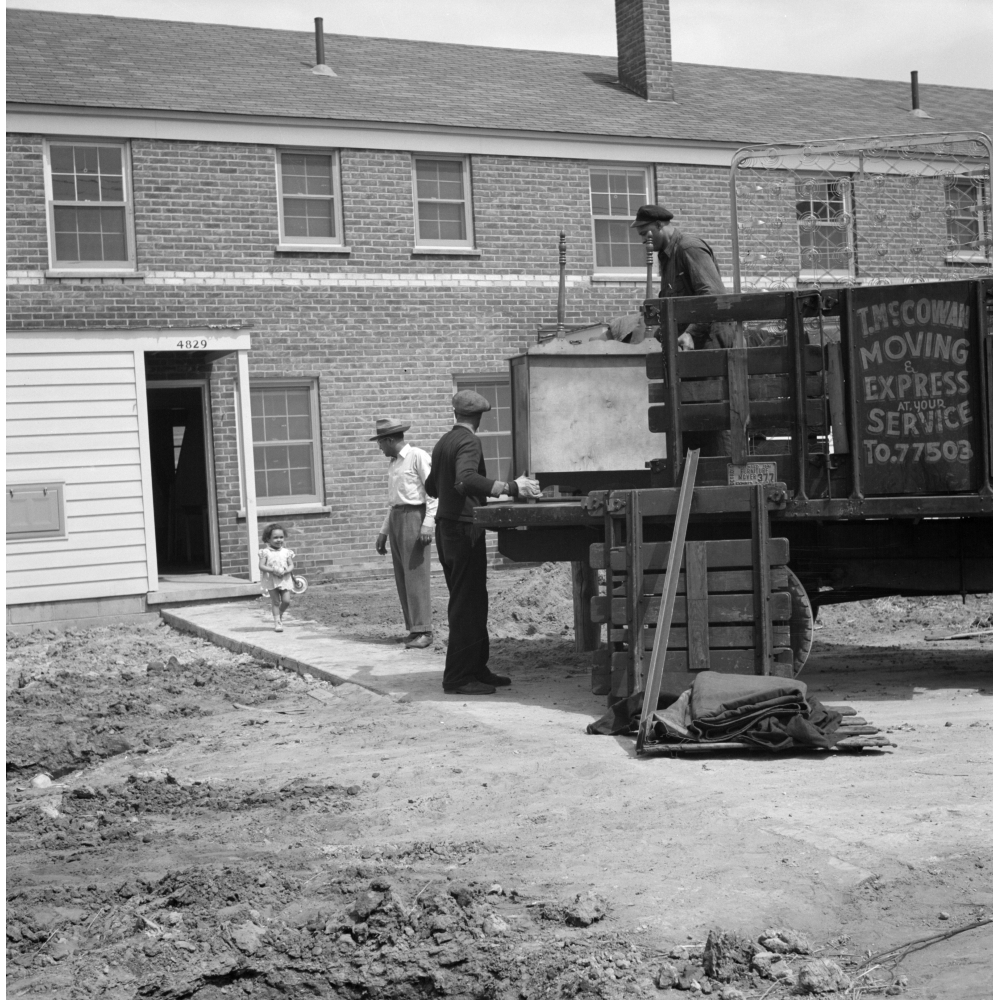 Detroit 1942. Nthe First Black Family Moving Into The Newly Built ...