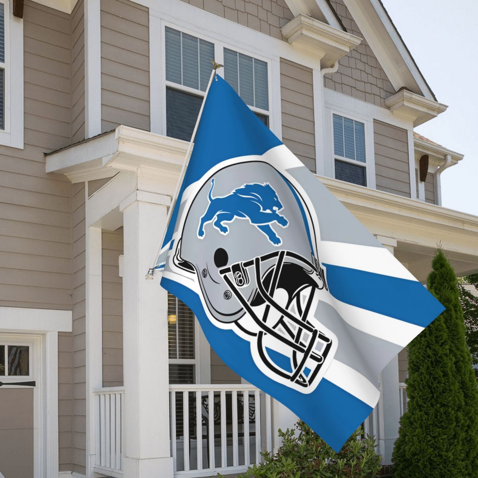 Detroit 5x8ft Outdoor Decorative Flag, American Football Team Fan Game ...