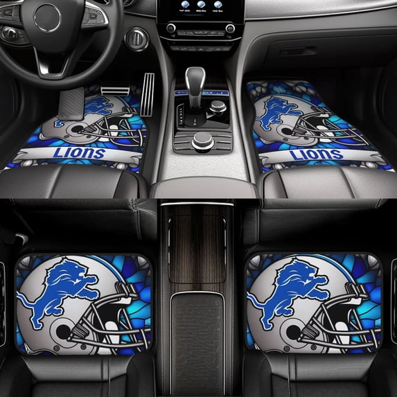 Detroit America Football Team-Inspired Car Floor Mats 4-Piece Set ...