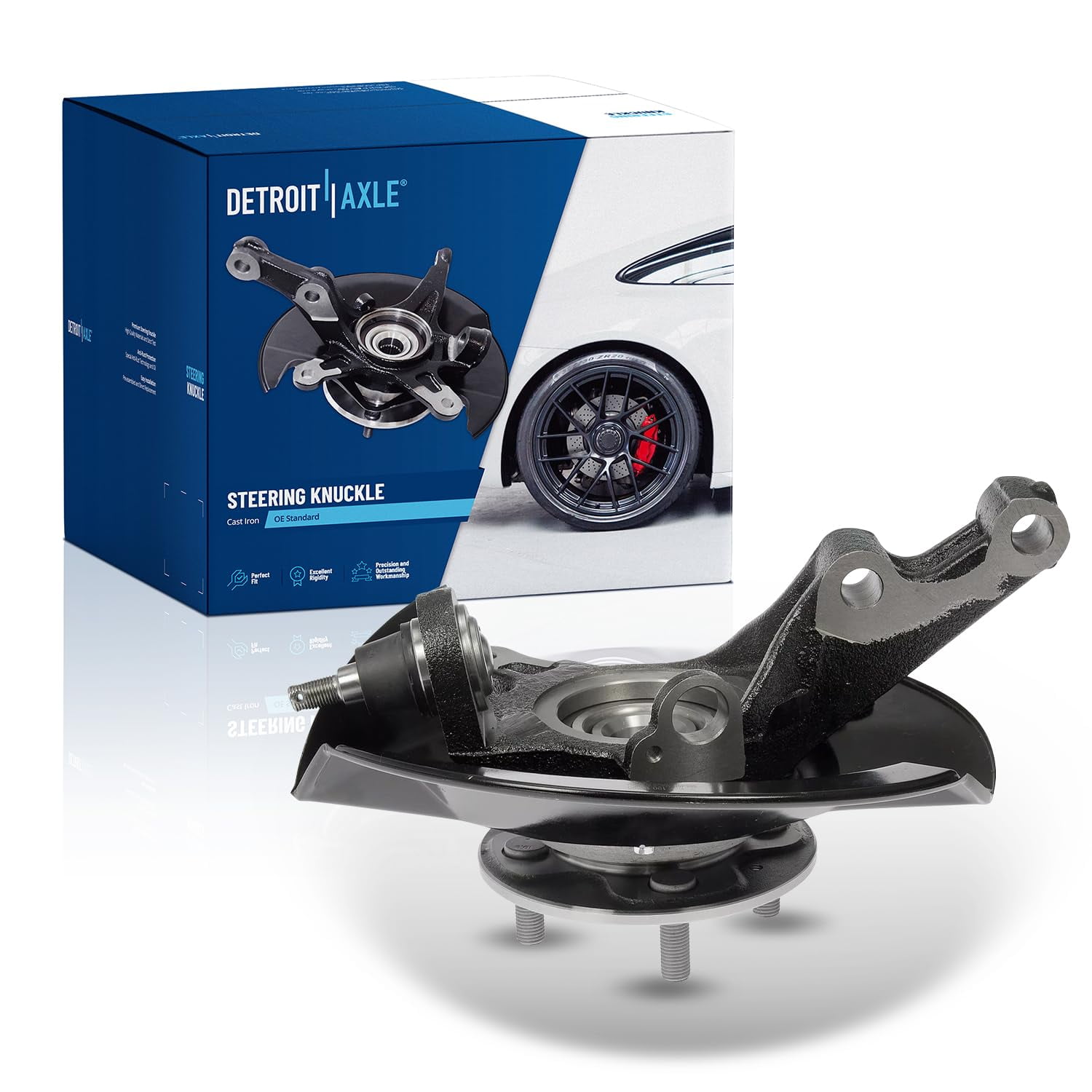 Detroit Axle - 1.7L Front Left Steering Knuckle Wheel Bearing Hub for ...