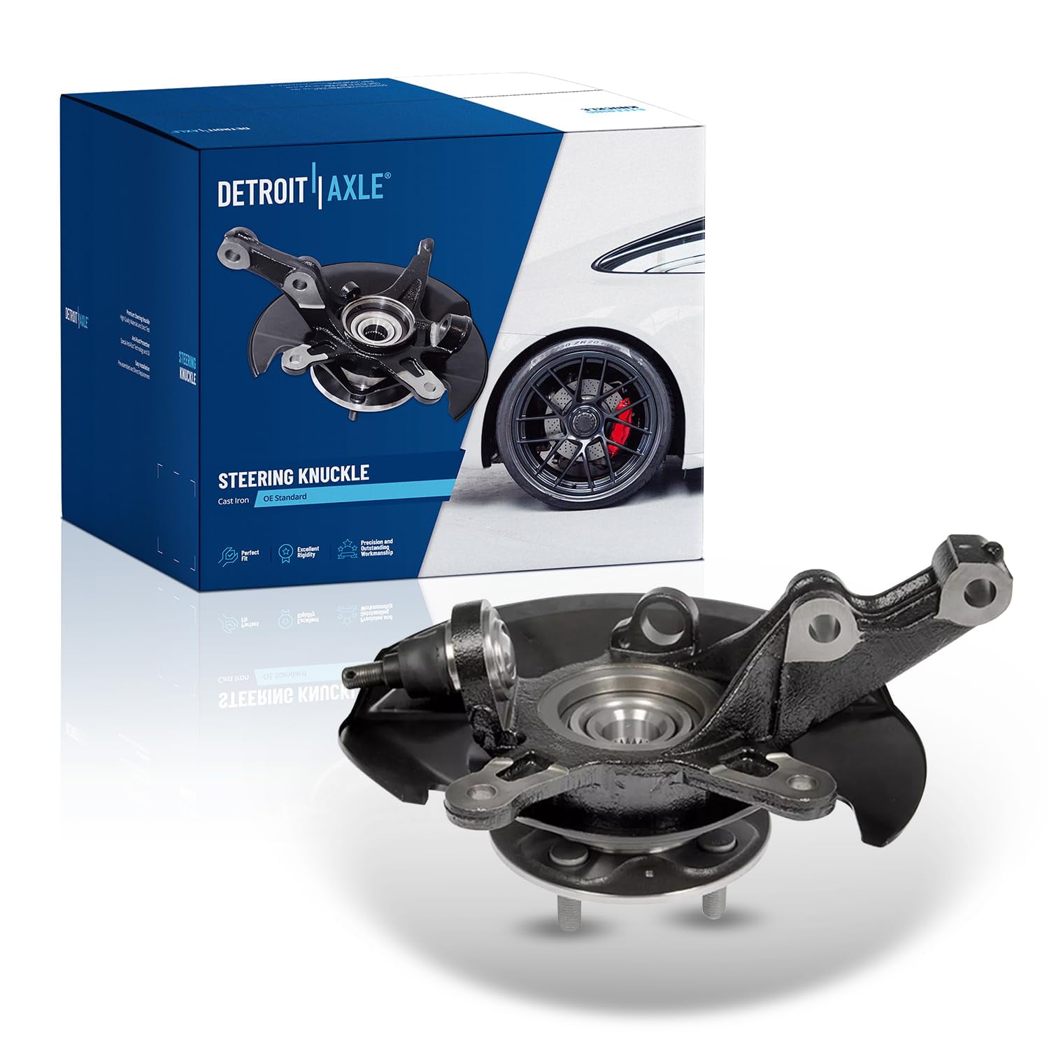Detroit Axle - 1.7L Front Right Steering Knuckle Wheel Bearing Hub for ...