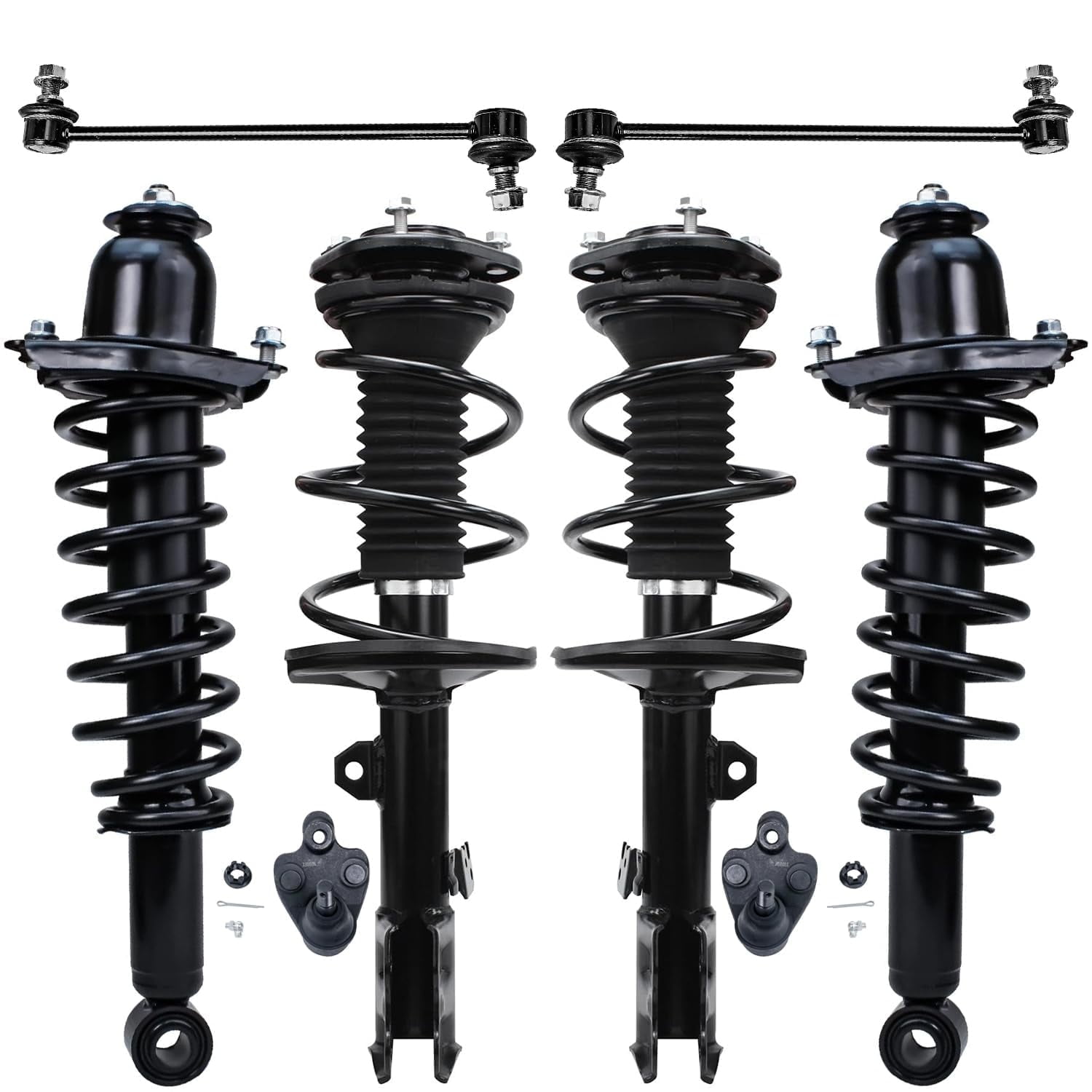 Detroit Axle - 1.8L 8pc Struts Kit for 2009-2013 Toyota Corolla 2011 ...
