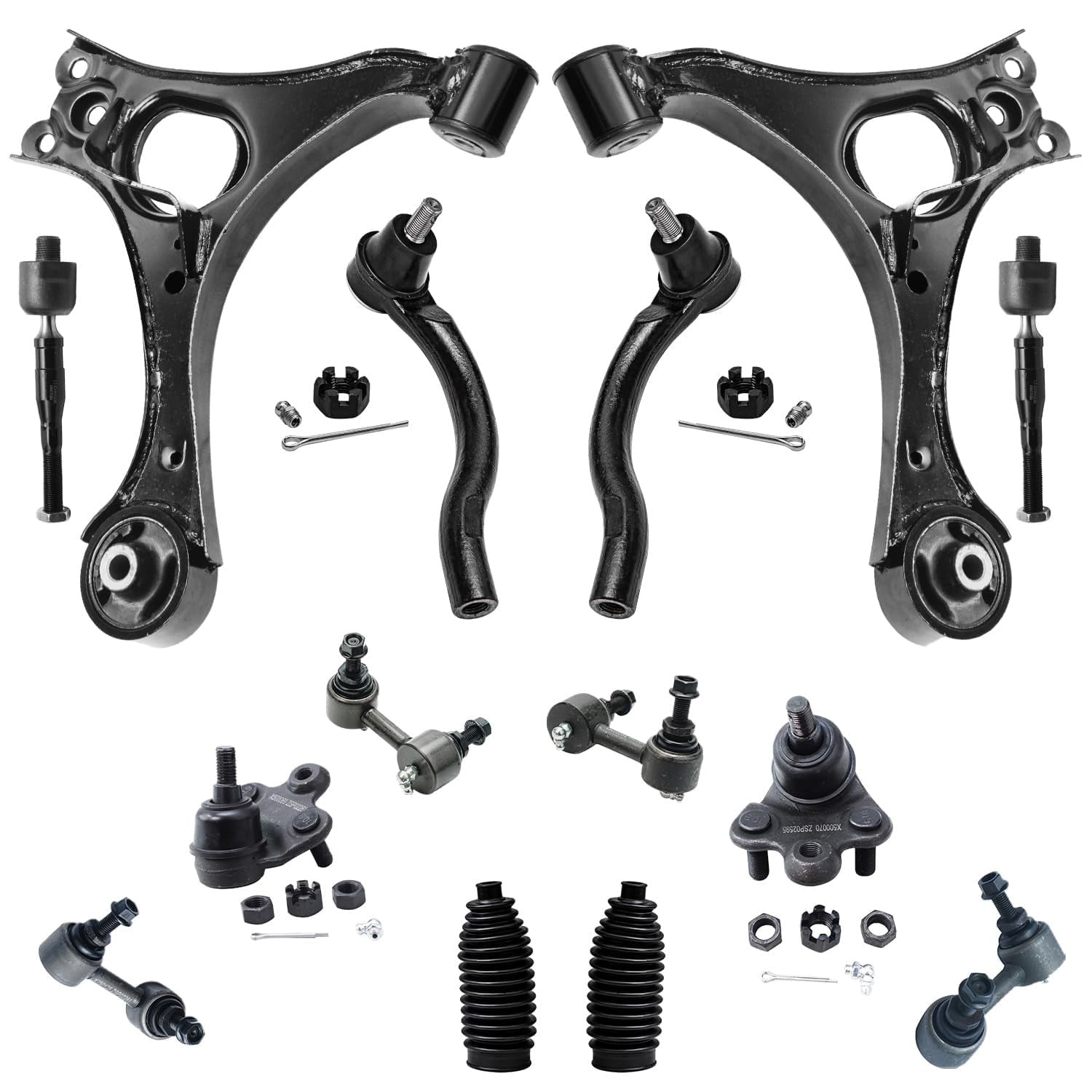 Detroit Axle - 1.8L Front End 14pc Suspension Kit for 06-11 Honda Civic 2006 2007 2008 2009 2010 ...