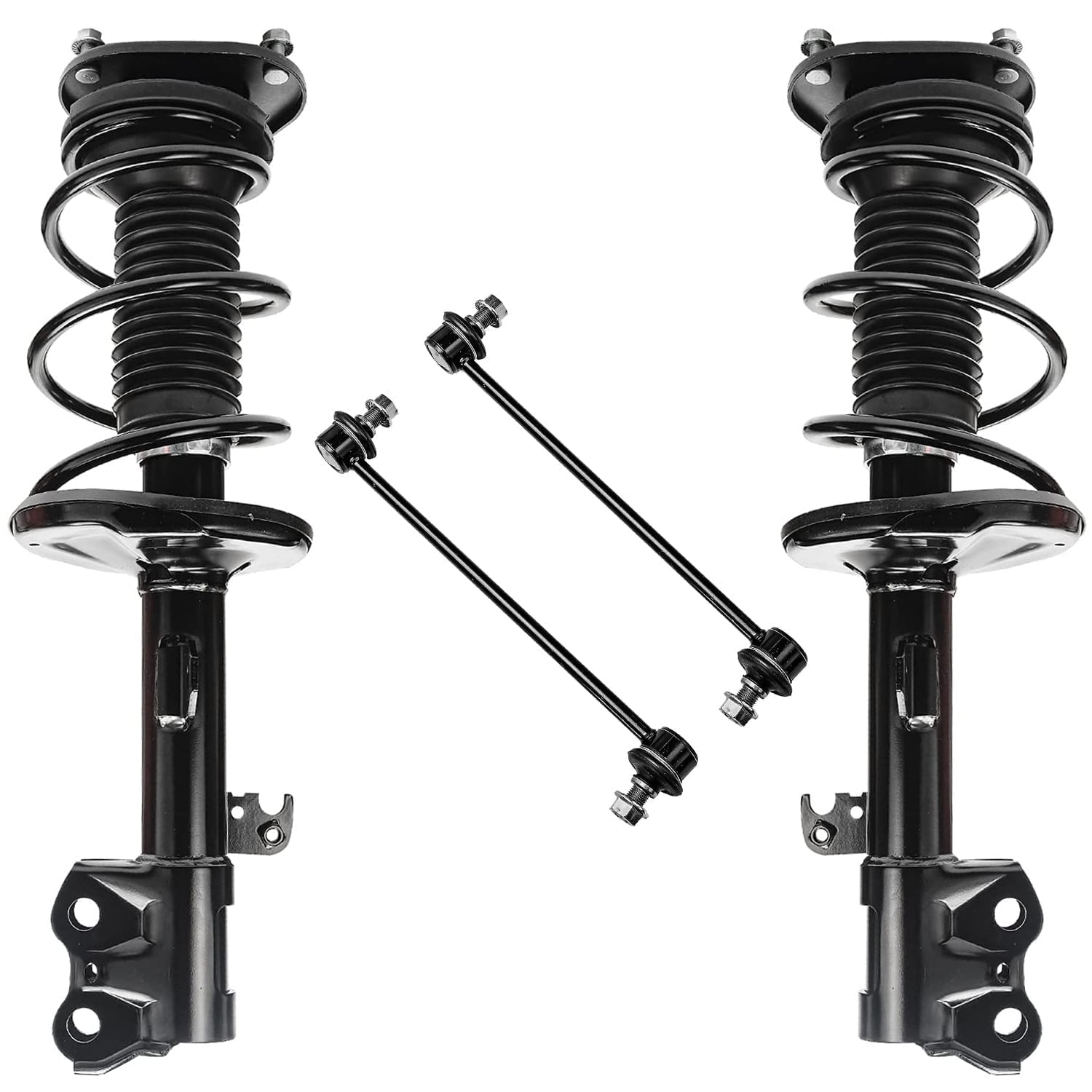 Detroit Axle - 1.8L Front Struts Spring Sway Bars for 2011-2013 Toyota ...