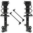 Detroit Axle - 1.8L Front Struts Spring Sway Bars for 2011-2013 Toyota ...