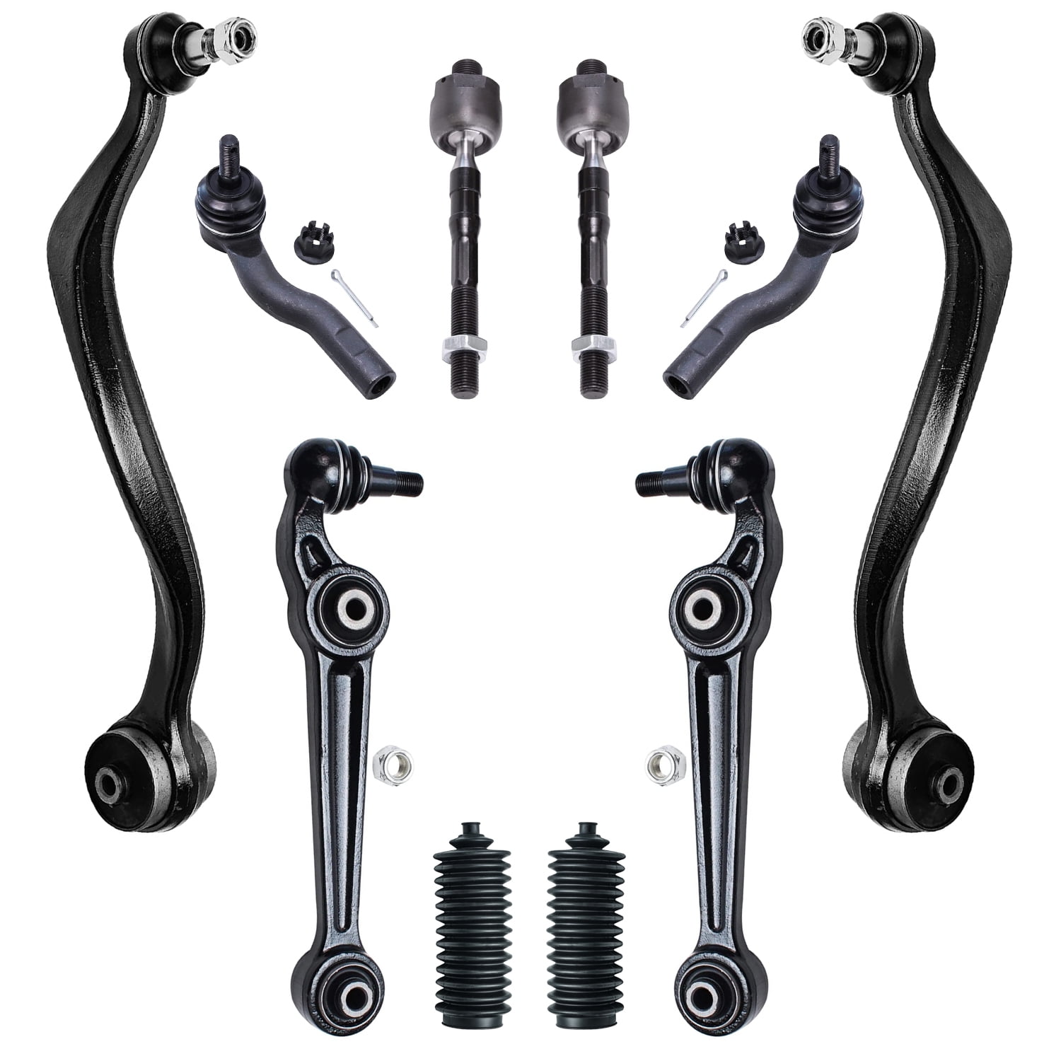 Detroit Axle - 10 Piece Front Lower Control Arm (Forward and Rearward ...