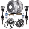 Detroit Axle - Front Brake Kit for Chevy GMC Sierra Silverado Suburban ...