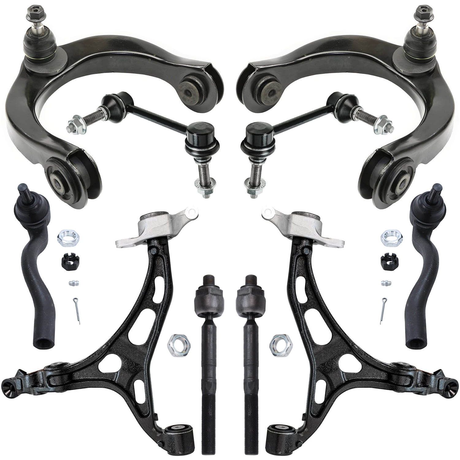 Detroit Axle - 10pc Front End Control Arms Kit for Jeep 2011-2015 Grand Cherokee Dodge Durango ...