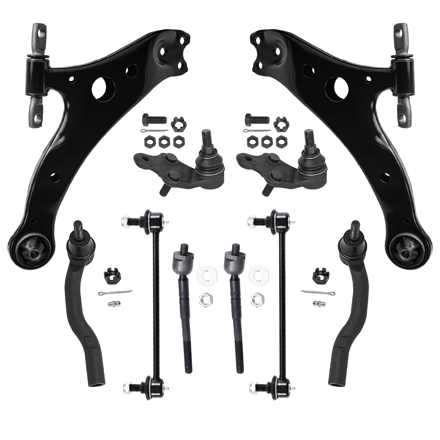 Detroit Axle - 10pc Front End Suspension Kit for 2007-2011 Toyota Camry ...