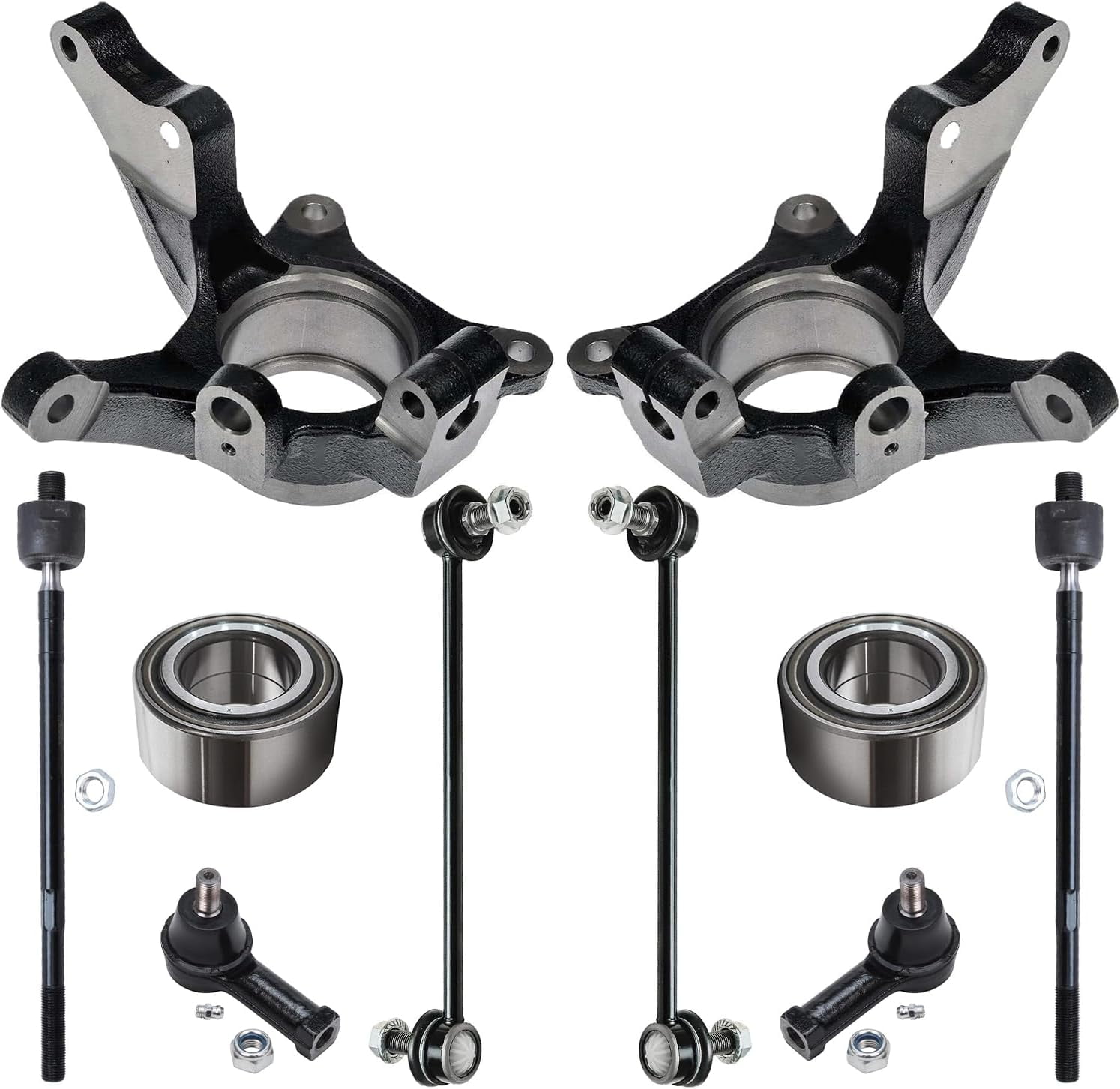 Detroit Axle - 10pc Front Loaded Knuckle Kit for 2001 2002 2003 2004 ...