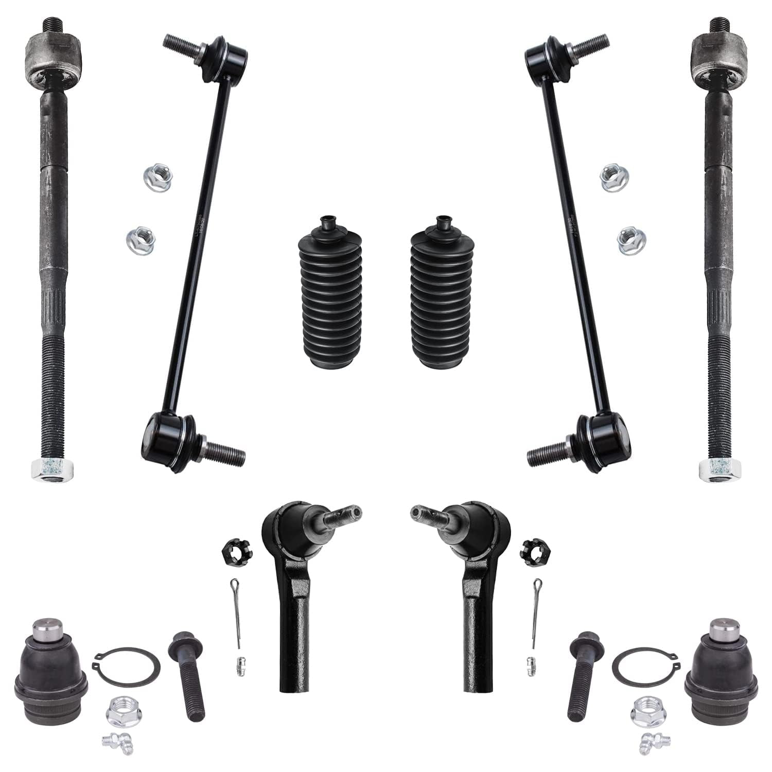 Detroit Axle - 10pc Front Suspension Kit for 2009-2012 Dodge Caliber ...