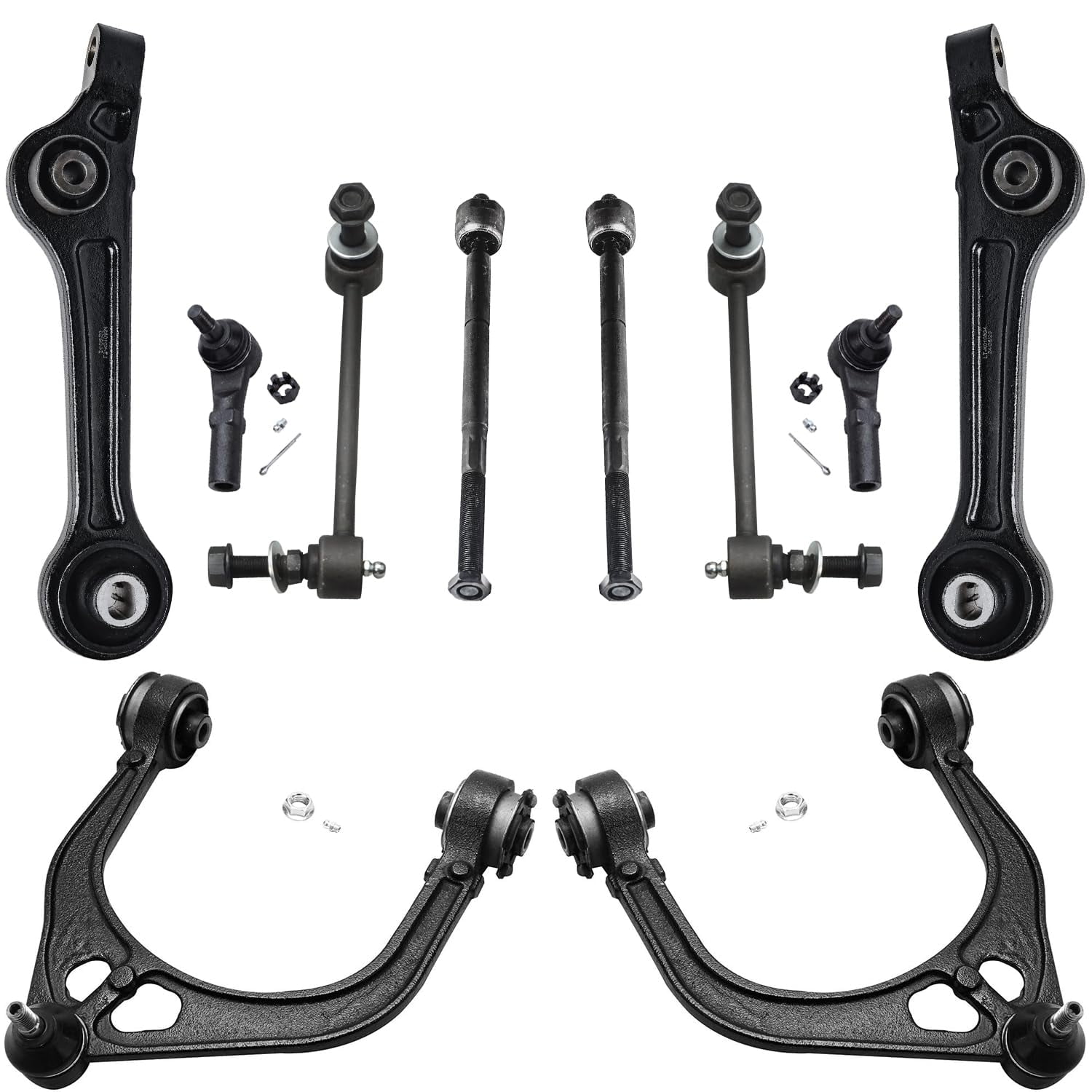 Detroit Axle - 10pc Front Suspension Kit for Dodge Charger Challenger Chrysler 300, 2 Lower ...