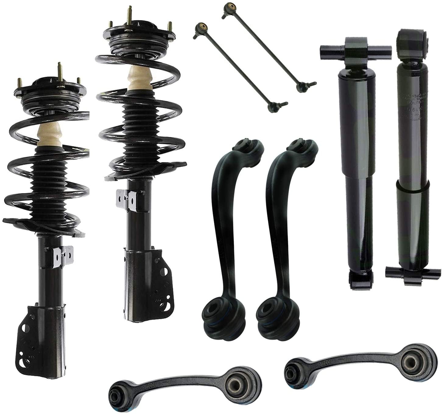 Detroit Axle - 10pc Struts Shocks Kit for Chevrolet Traverse Buick ...