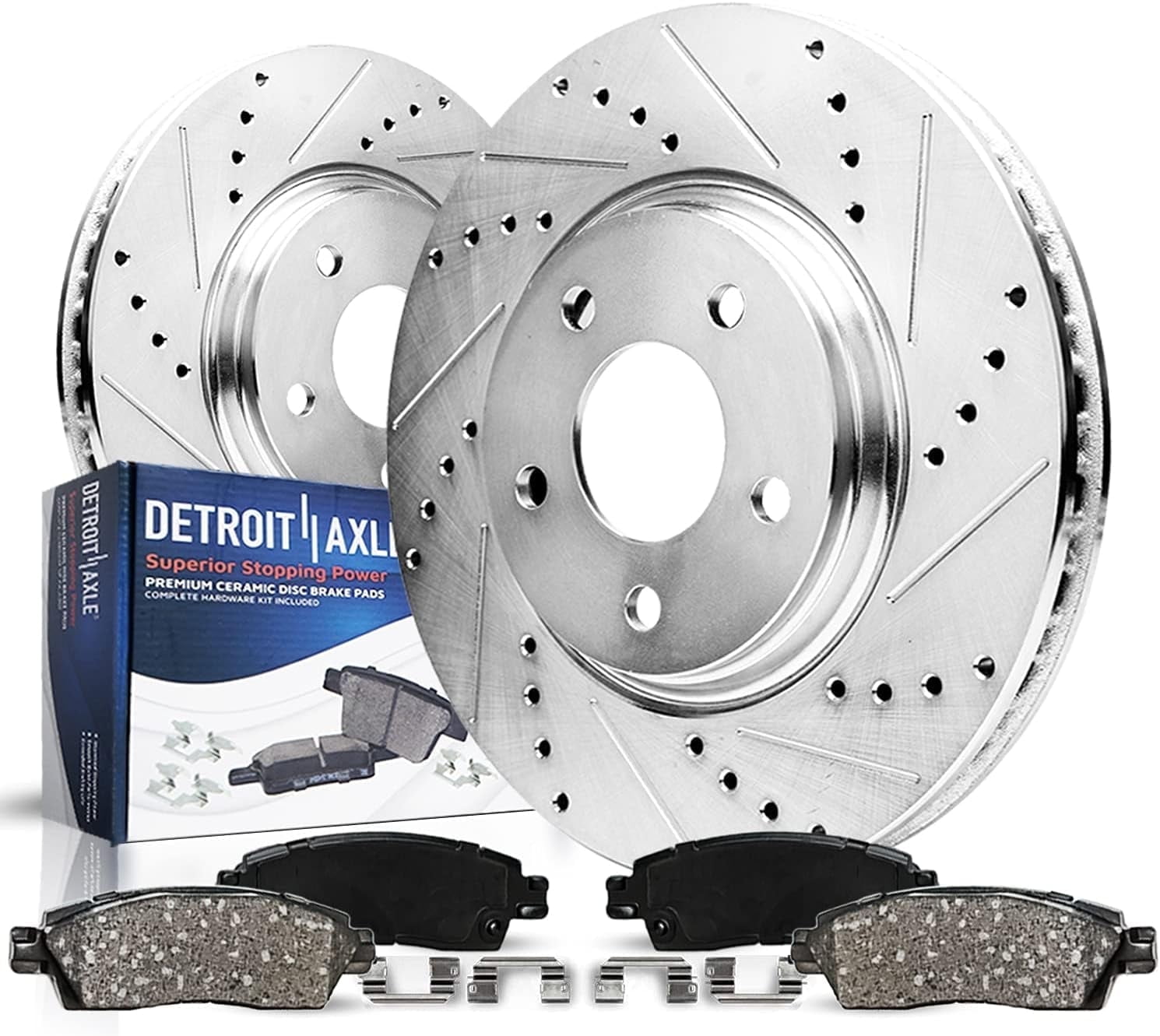 Detroit Axle - 12.91 inch Rotors Front Brake Kit for Toyota Avalon ...