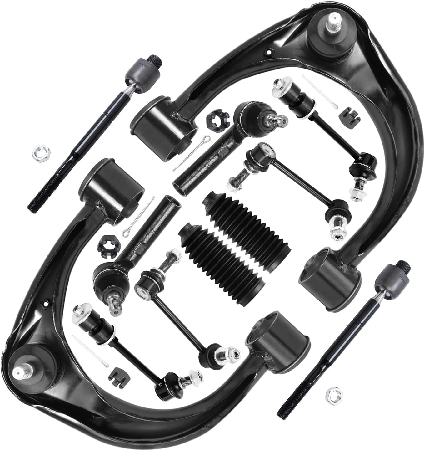 Detroit Axle - 12pc Front End Kit for 2003-2009 Lexus GX470 Toyota ...