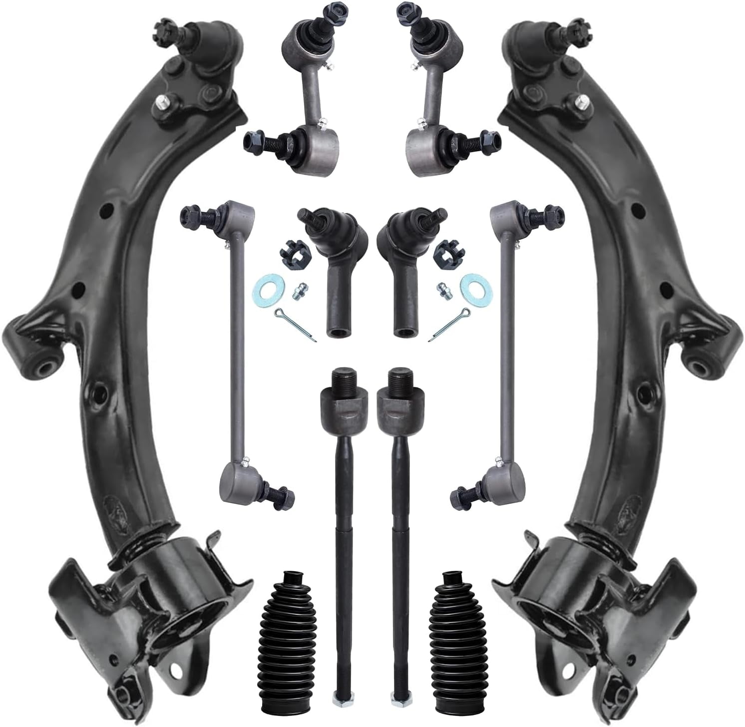 Detroit Axle - 12pc Front End Kit for 2007-2011 Honda CR-V, 2 Lower ...