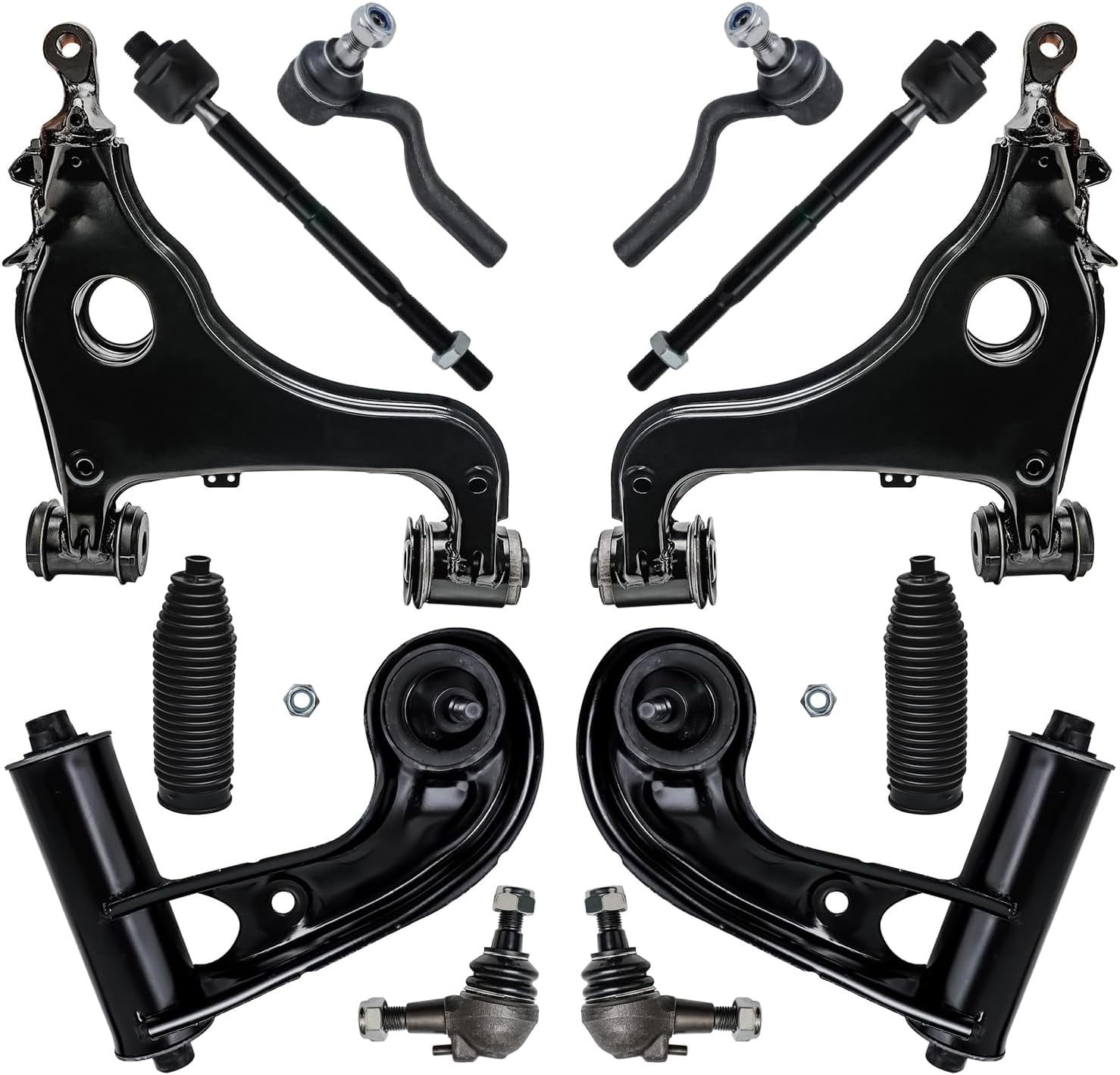 Detroit Axle - 12pc Front End Kit for Mercedes-Benz E55 AMG E320 E430 ...