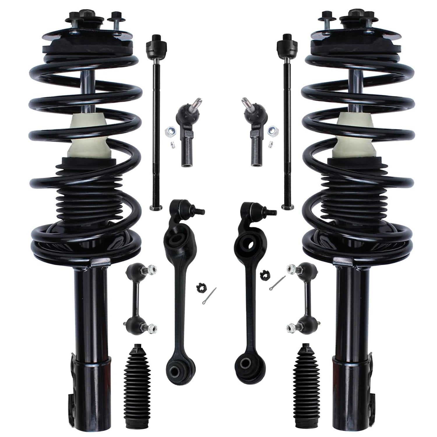 Detroit Axle - 12pc Front End Suspension Kit for 1991-2002 Saturn SC SL ...