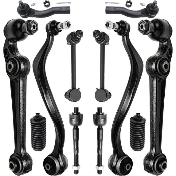 Detroit Axle - 12pc Front Lower Control Arms Kit for Ford Fusion ...