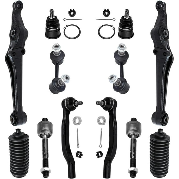 Detroit Axle - 12pc Front Lower Control Arms Kit for Honda Accord Acura ...