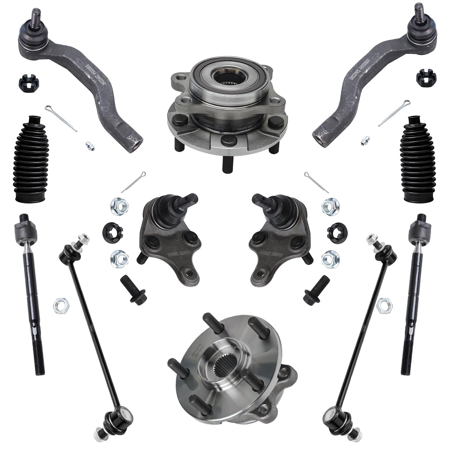 Detroit Axle - 12pc Front Suspension Kit for 2006-2018 Toyota Rav4 ...