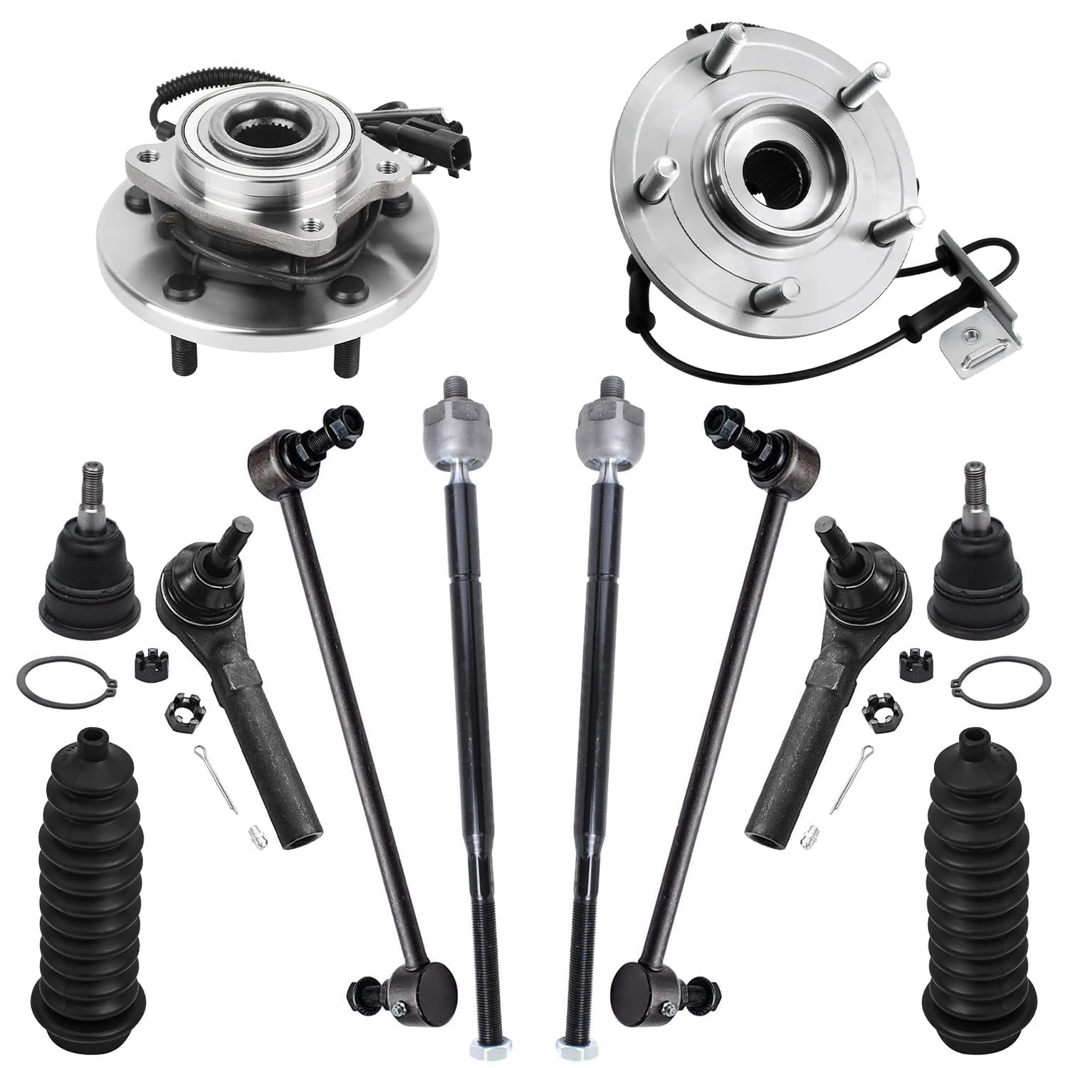 Detroit Axle - 12pc Front Suspension Kit for 2012-2018 Dodge Grand ...