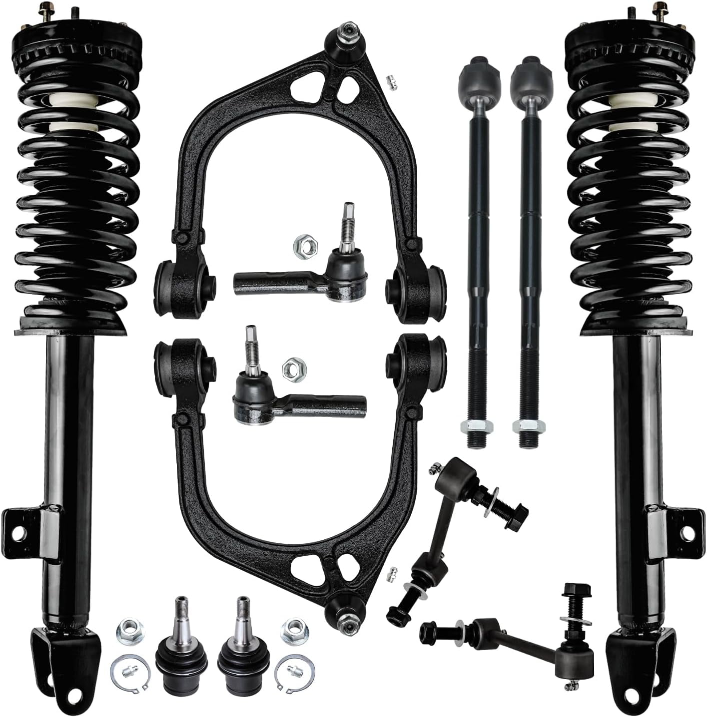 Detroit Axle - 12pc RWD Front End Kit for Chrysler 300 Dodge Charger ...