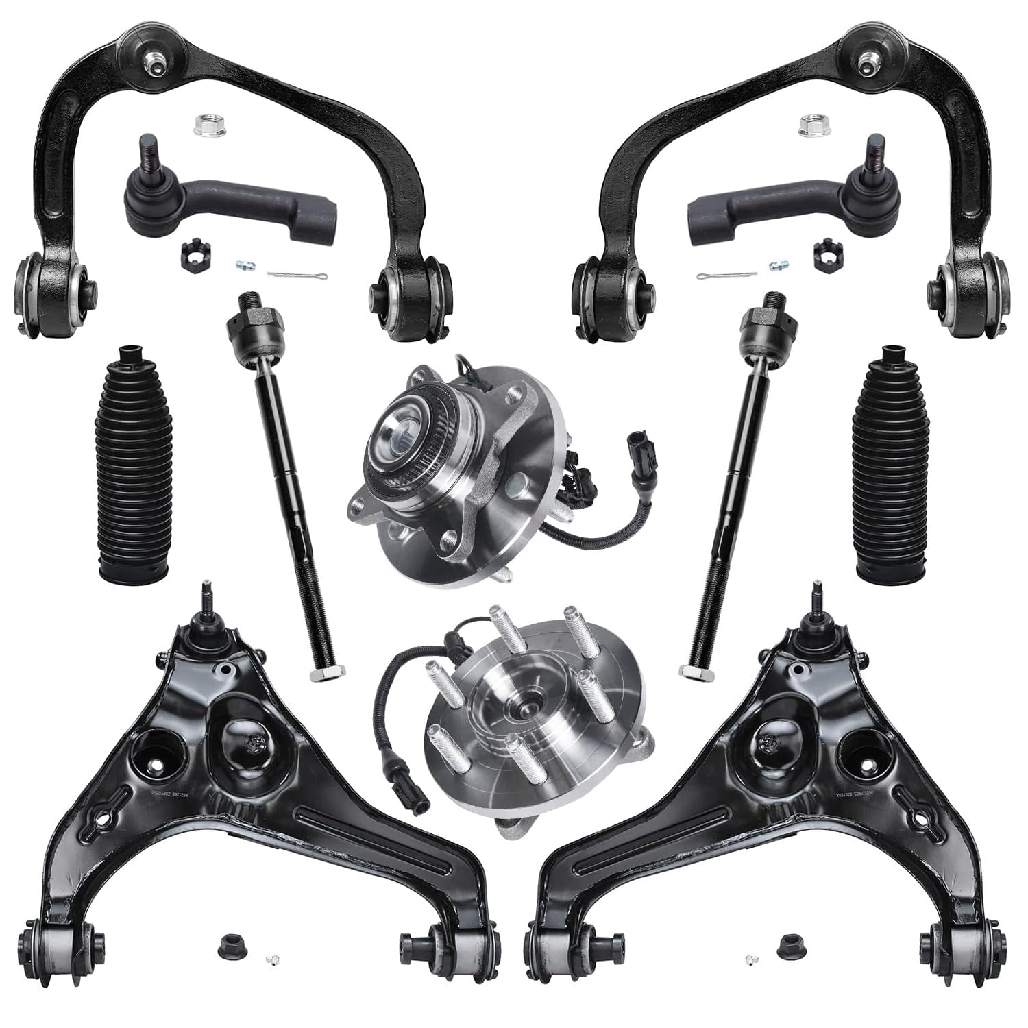Detroit Axle - 12pc Suspension Kit for 4WD 6 Lug 2009 2010 Ford F-150 ...