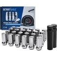 Detroit Axle - 12x1.5 Chrome Lug Nuts w/ Keys Replacement for Saab 9-7X ...