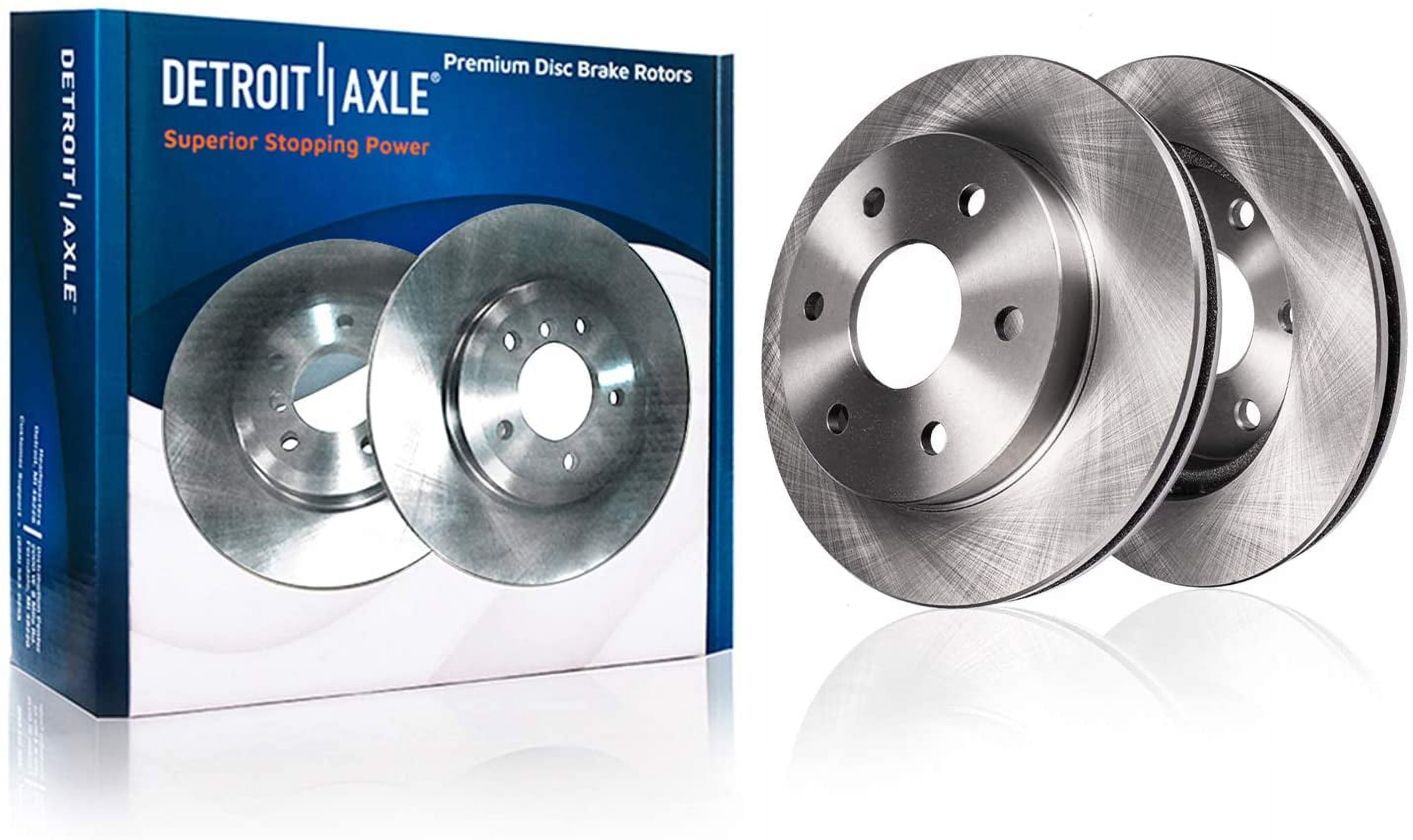 Detroit Axle - 13.3" (338mm) Premium FRONT Brake Rotors for 2010-2021 ...