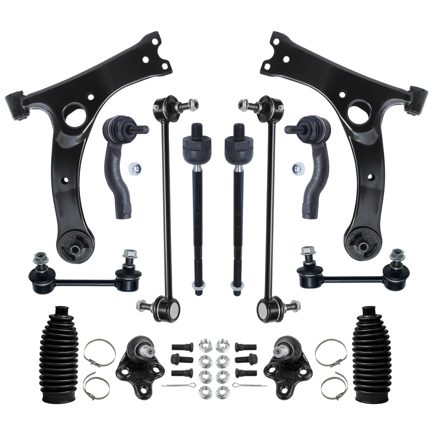 Detroit Axle - 14pc Suspension Kit for 2001-2005 Toyota Rav4 2002 2003 ...