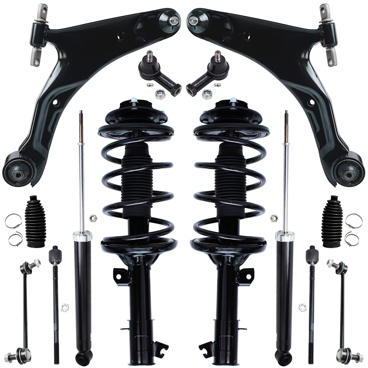 Detroit Axle - 14pc Suspension Kit for 2001-2006 Hyundai Santa Fe 2002 ...
