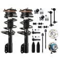 Detroit Axle - 16pc Front Wheel Hubs Struts Suspension kit Replacement ...