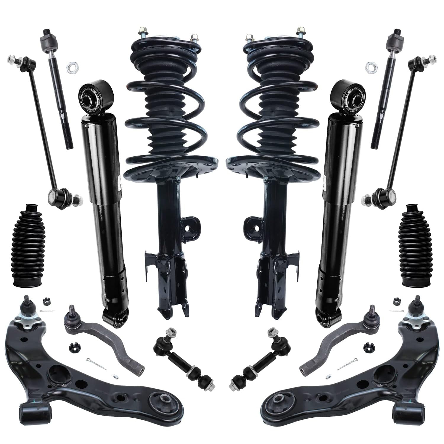 Detroit Axle - 16pc Suspension Kit for 3.5L 2006-2012 Toyota RAV4 2007 ...