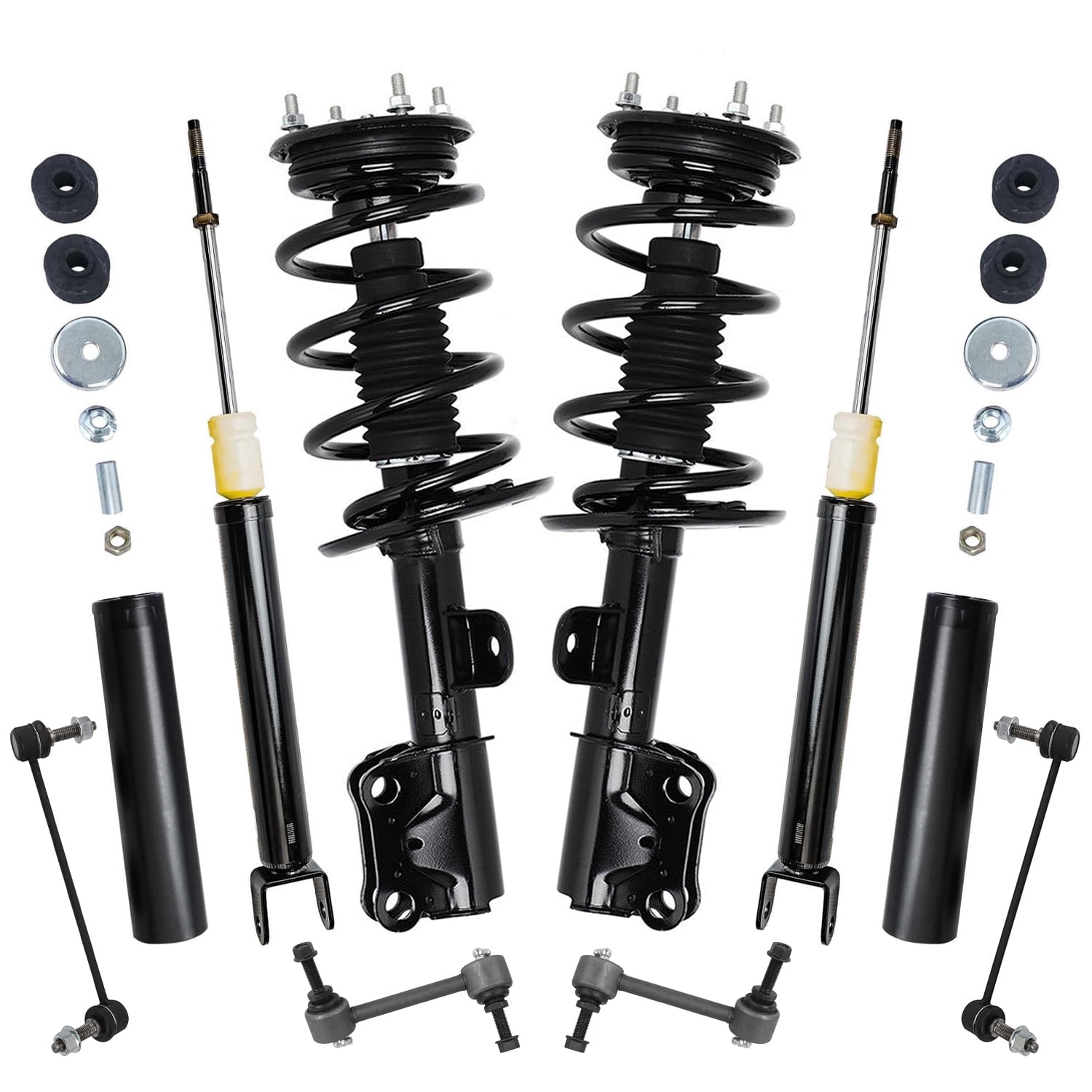 Detroit Axle - 2.0L 8pc Struts Shocks Sway Bars for Ford 2013-2017 ...