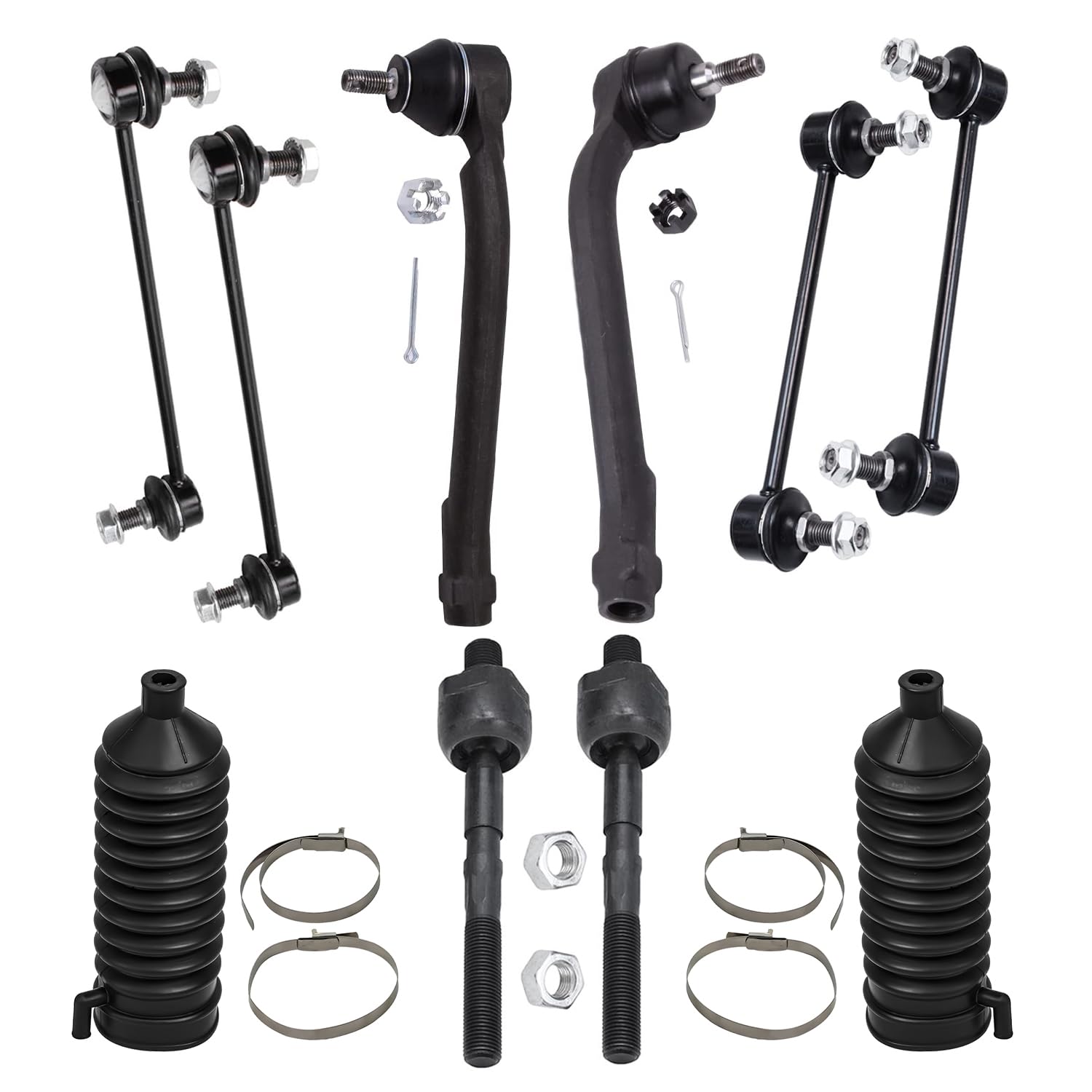 Detroit Axle - 2.0L Front 10pc Suspension Kit for 07-12 Hyundai Elantra ...