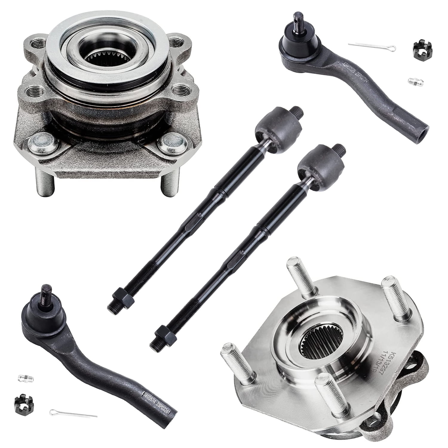 Detroit Axle - 2.0L Front Wheel Bearing Hubs Kit for 2007-2012 Nissan Sentra 2008 2009 2010 2011 ...